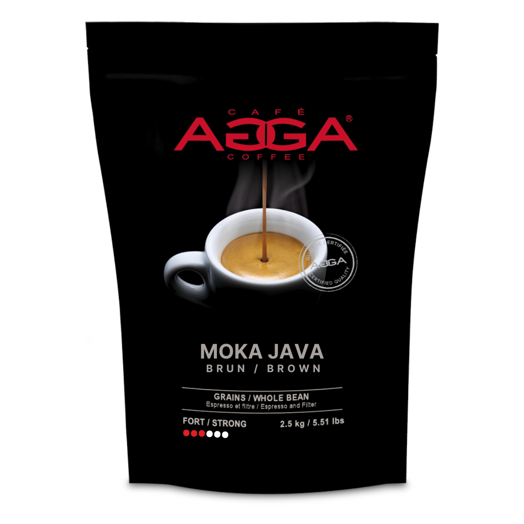 Moka Java 2500 g - Grains Bruns – Café Agga